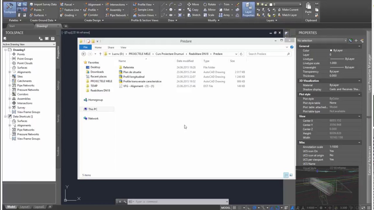 Istram 20.1 Generare planse pentru profile transversale caracteristice ...