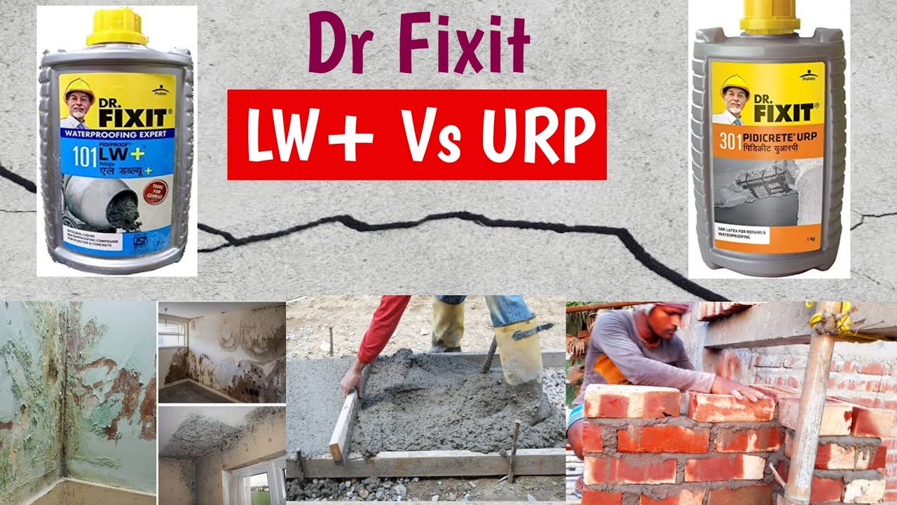 What Different Between Dr Fixit Lw+ Or Urp | Dr Fixit Waterproofing Solution - YouTube