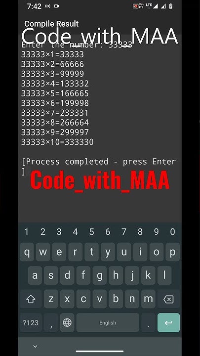 #3 || Multiply table of number in c program #shorts #tech #coding #c ...