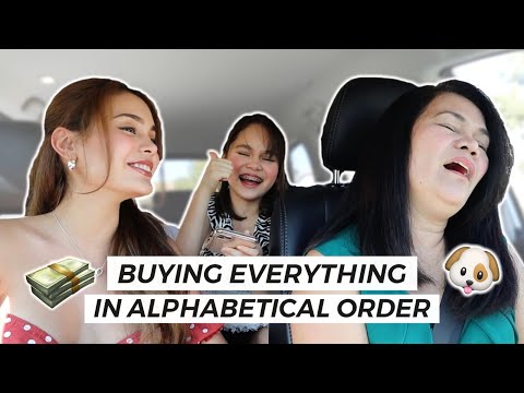 BUYING EVERYTHING IN ALPHABETICAL ORDER | IVANA ALAWI