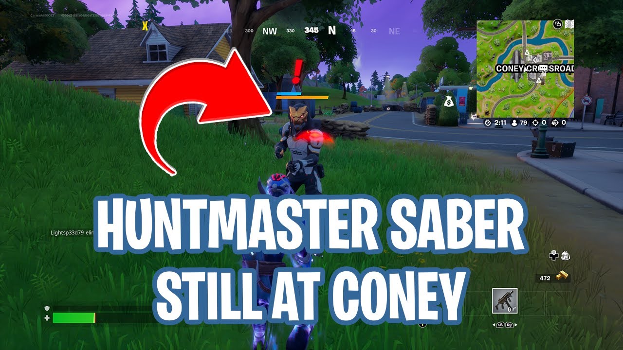 Fortnite Huntmaster Saber Still at CONEY CROSSROADS. - YouTube
