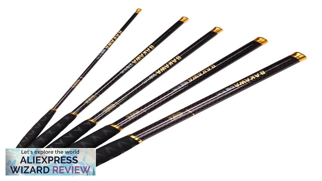 BAKAWA Ultralight Carbon Fishing Rods 1.8M-7.2M Portable Telescopic ...