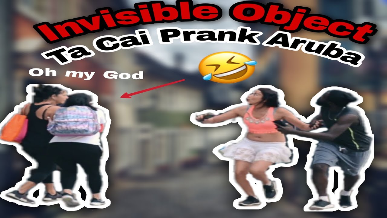 Invisible object ta cai prank Aruba🤔 | Invisible Obejct falling Prank ...
