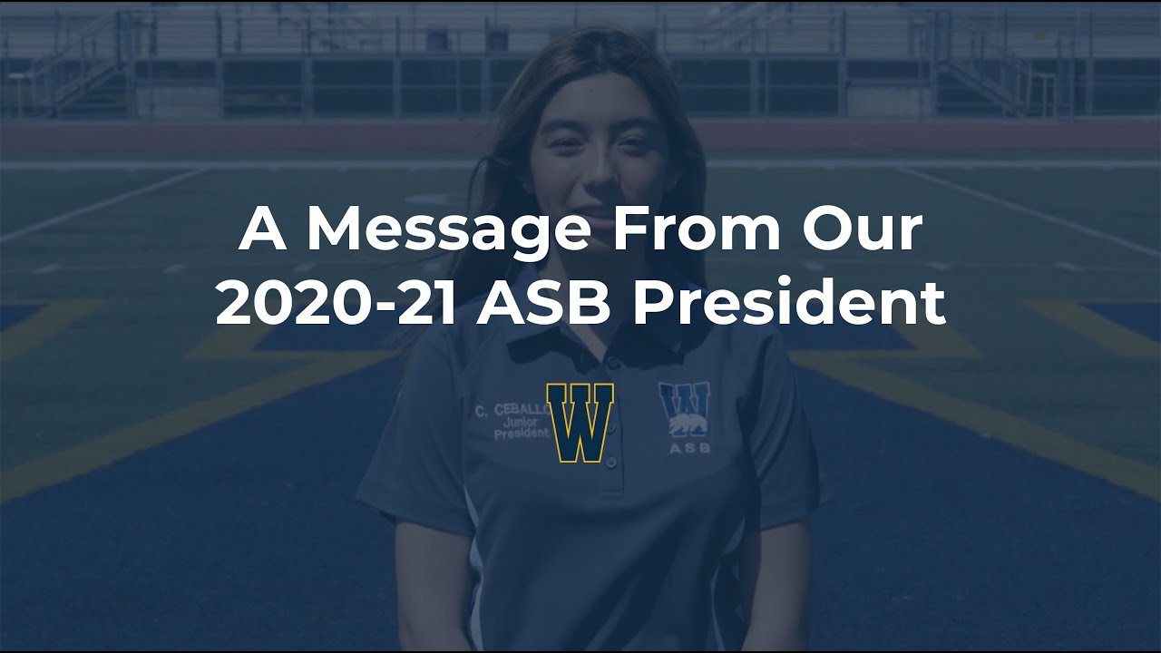 Warren ASB President 2020-21 Introduction - YouTube