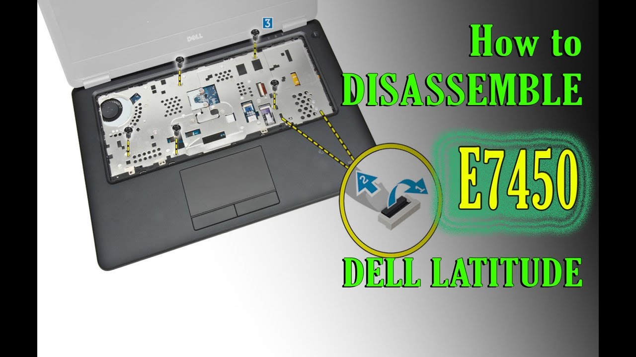 LAPTOP MỸ DISASSEMBLE DELL LATITUDE E7450 - YouTube