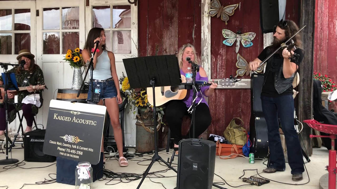 Kaiged Acoustic at Barn Again Lodge With Jimmy Herman on Fiddle - YouTube