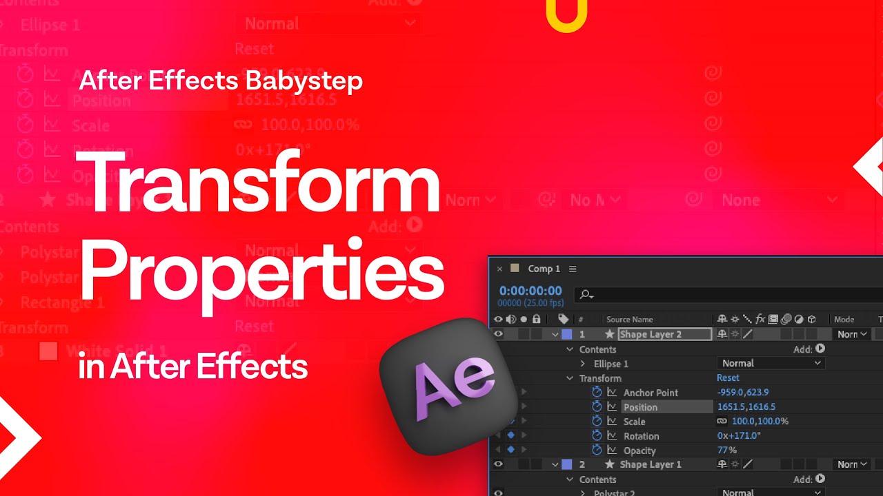 08 Learn Adobe After Effects 2025 - Transform Properties - YouTube