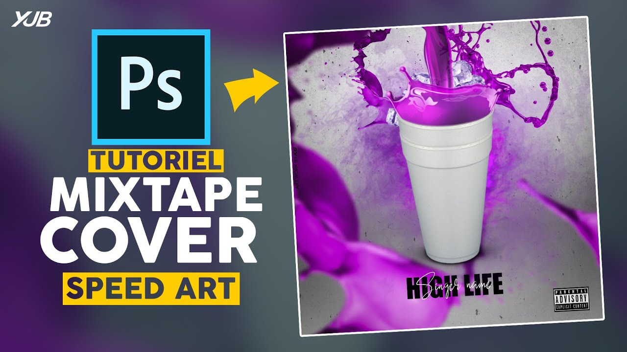How To Make a Mixtape Cover | Photoshop | Speed Art | #ARTWORK - YouTube