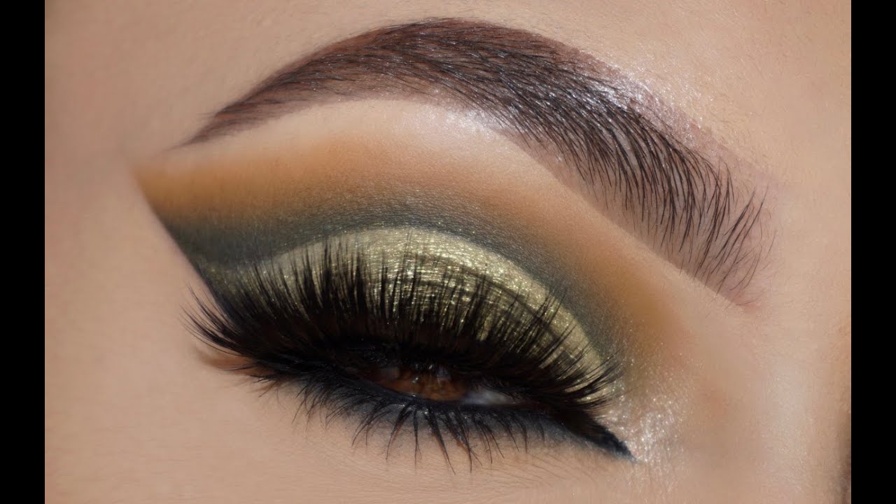 INTENSE GREEN SMOKEY EYES MAKEUP TUTORIAL - YouTube