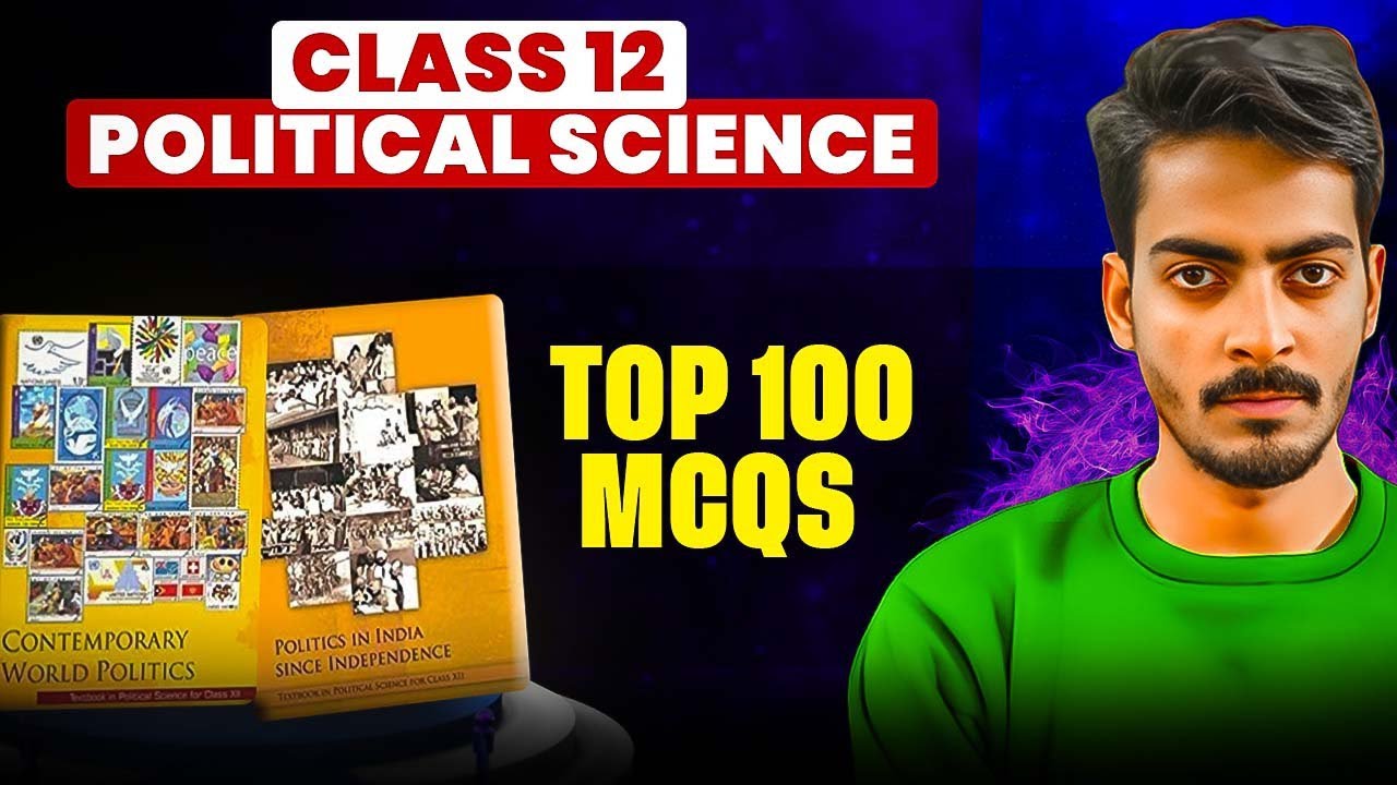 🔴Live Marathon | Class 12 Pol Sc. | Top 100 MCQs | Target 80/80🔥 | # ...