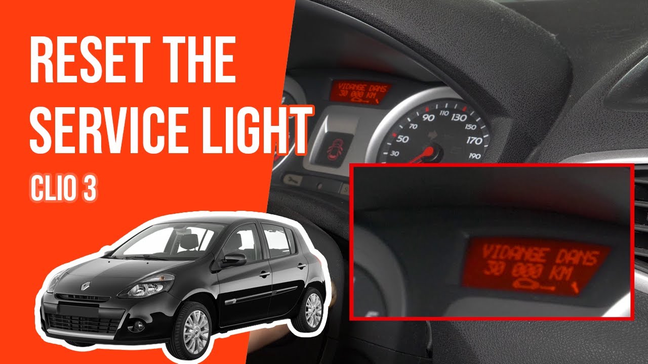 How to reset the service light Clio mk3 ⚠ - YouTube