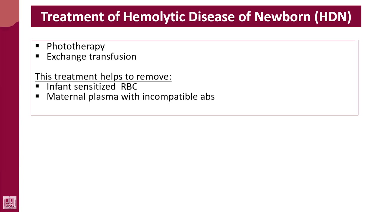 Hematology - 4 | U1-L37| Treatment of HDN - YouTube