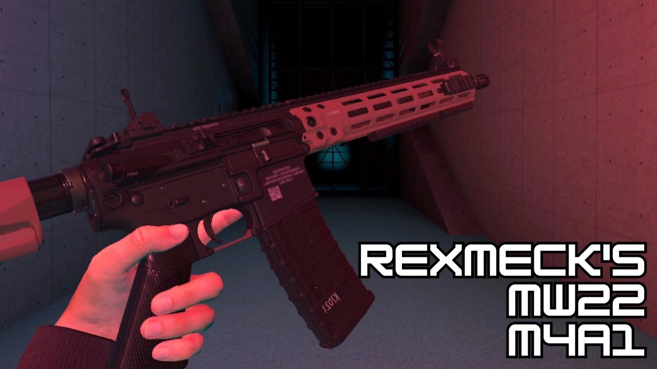 Rexmeck's NEW MW22 M4A1! | Bonelab Mods - YouTube