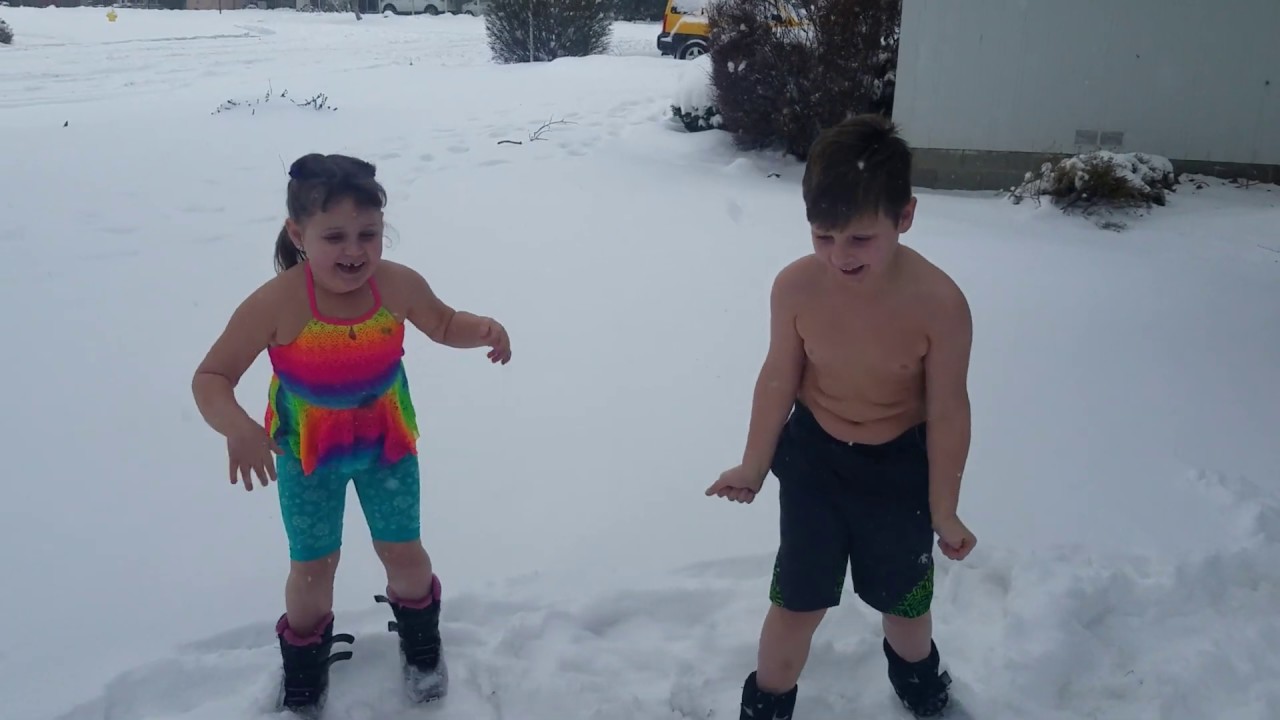 Kids Snow Dive Challenge 2019 - YouTube