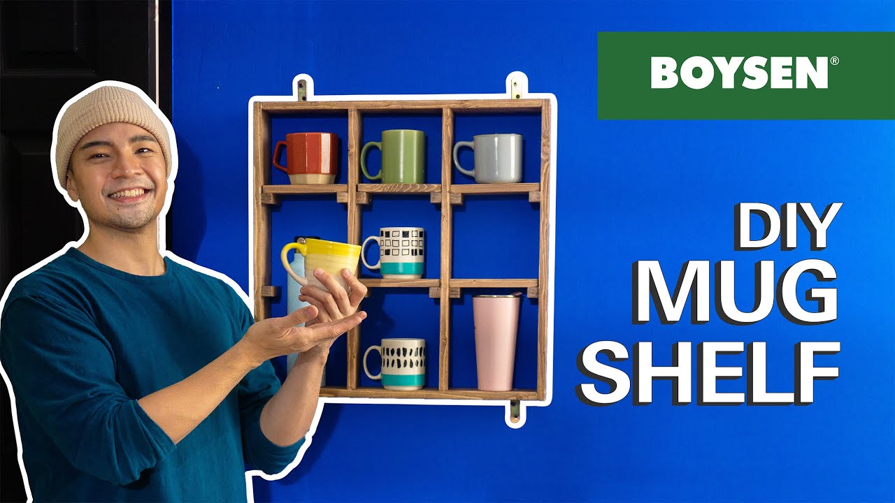 DIY Mug Shelf - YouTube