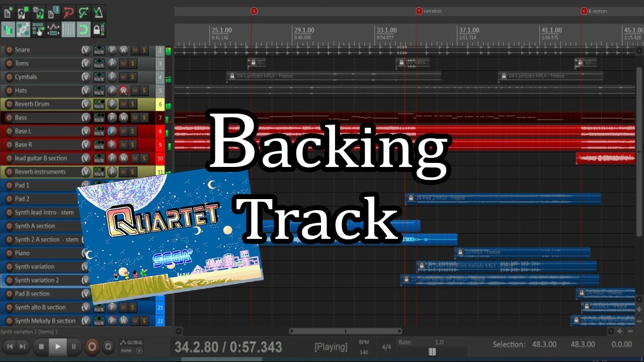 Quartet Theme (1986) Backing Track (Multitrack Available)(Cover) - YouTube