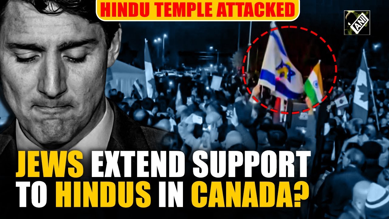 Trudeau in trouble? Jewish flags emerge at Hindu protest in Canada post ...