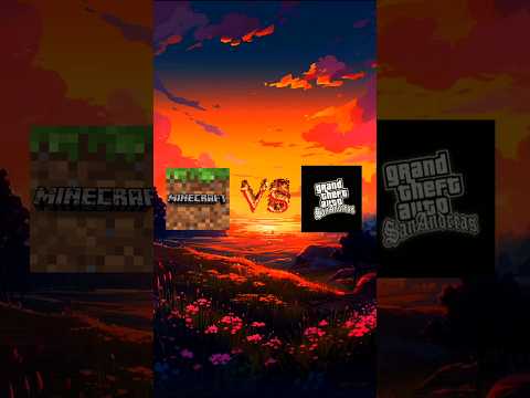 Minecraft Vs GTA San Andreas #shorts #challenge #win #minecraft #gtasanandreas #viral