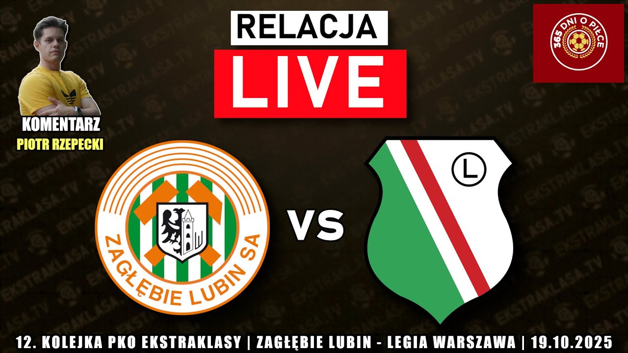 ZAGŁĘBIE LUBIN 3-1 LEGIA WARSZAWA | 12. KOLEJKA EKSTRAKLASY 2025/26 ...