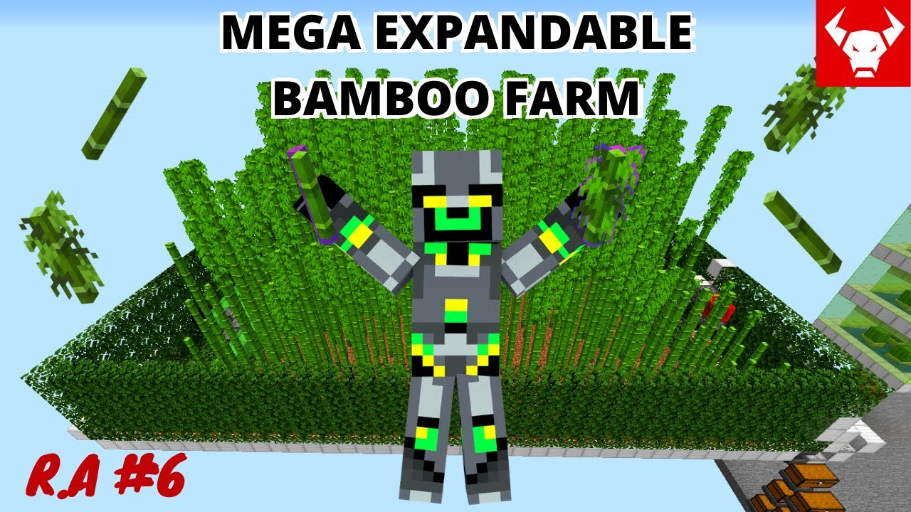 MEGA FLYING MACHINE EXPANDABLE BAMBOO FARM!! - Redstone Academy #6 ...