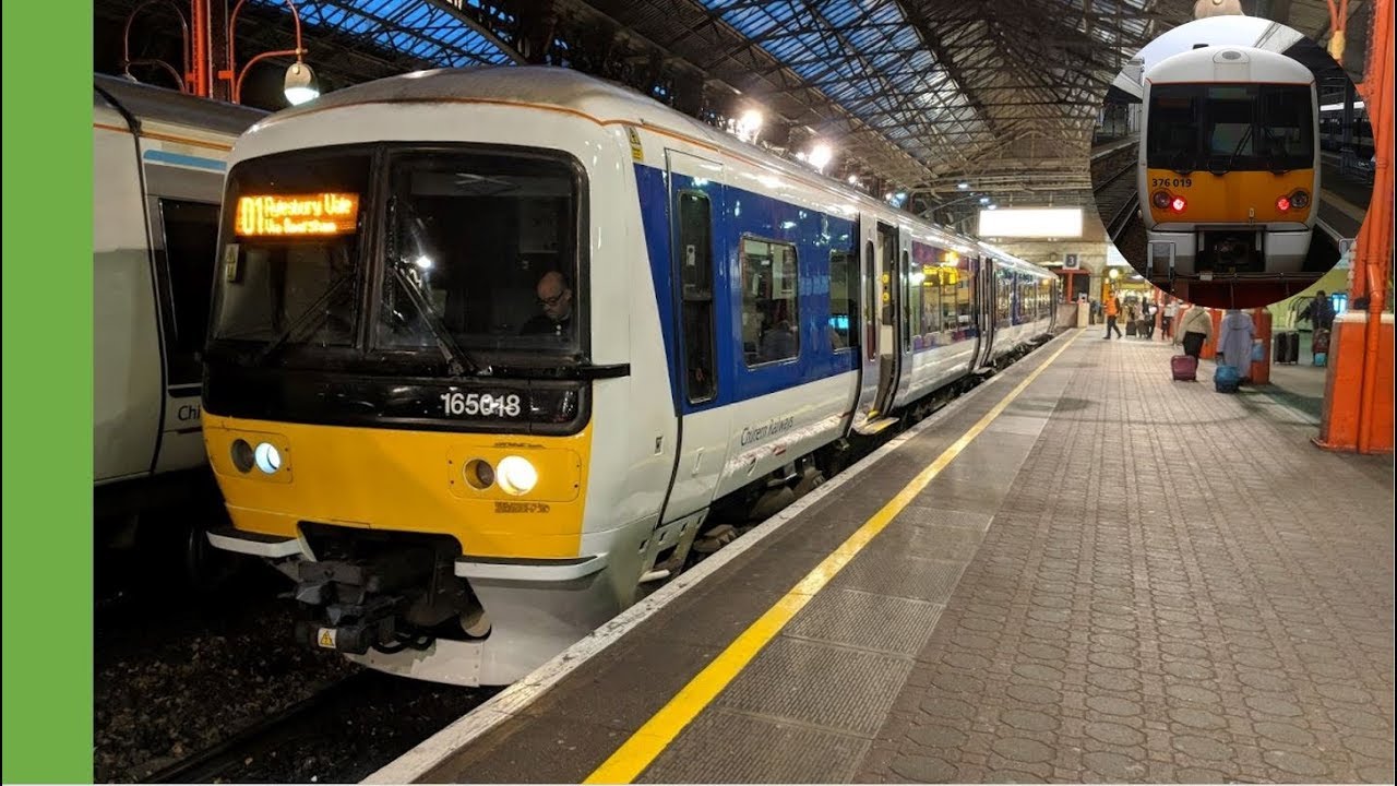 Chiltern Class 165 departs Marylebone - YouTube
