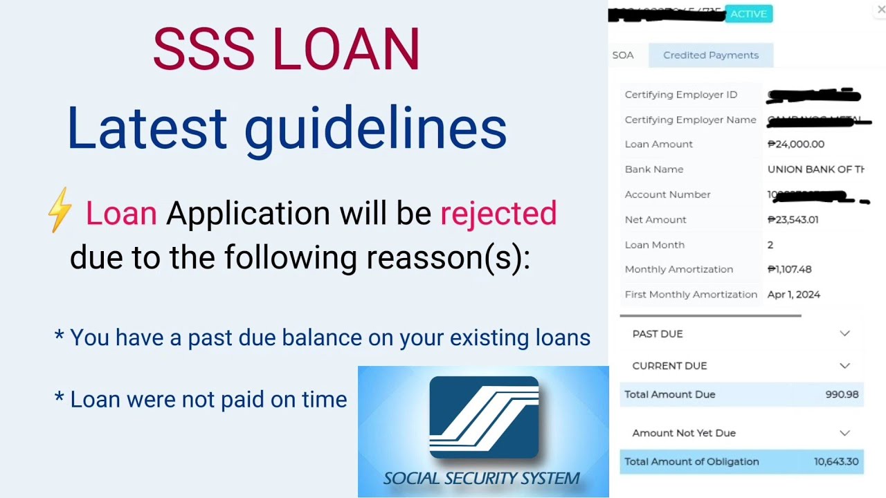 SSS Loan application rejected? || New guidelines of SSS loan - YouTube