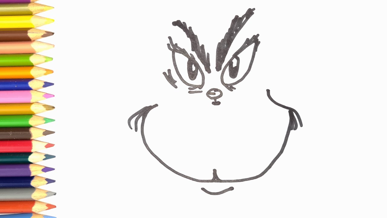 How to Draw the Grinch #5 - Quick and Easy Drawing - YouTube