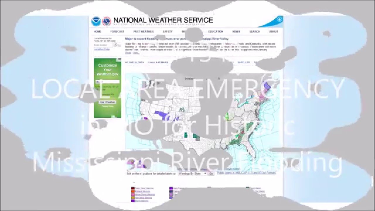 EAS #1349 - LOCAL AREA EMERGENCY in MO for Historic Mississippi River ...