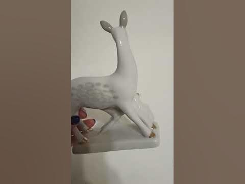 Фарфоровая статуэтка "Олениха с оленëнком" Полонне - YouTube