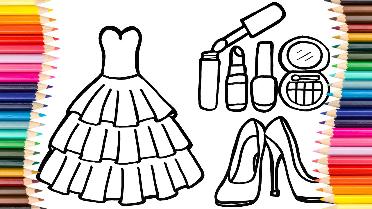 How to Draw Women's Accessories for Kids and Toddlers - YouTube
