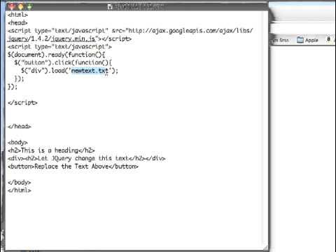 JS 4U 57: JQuery Load Function - YouTube