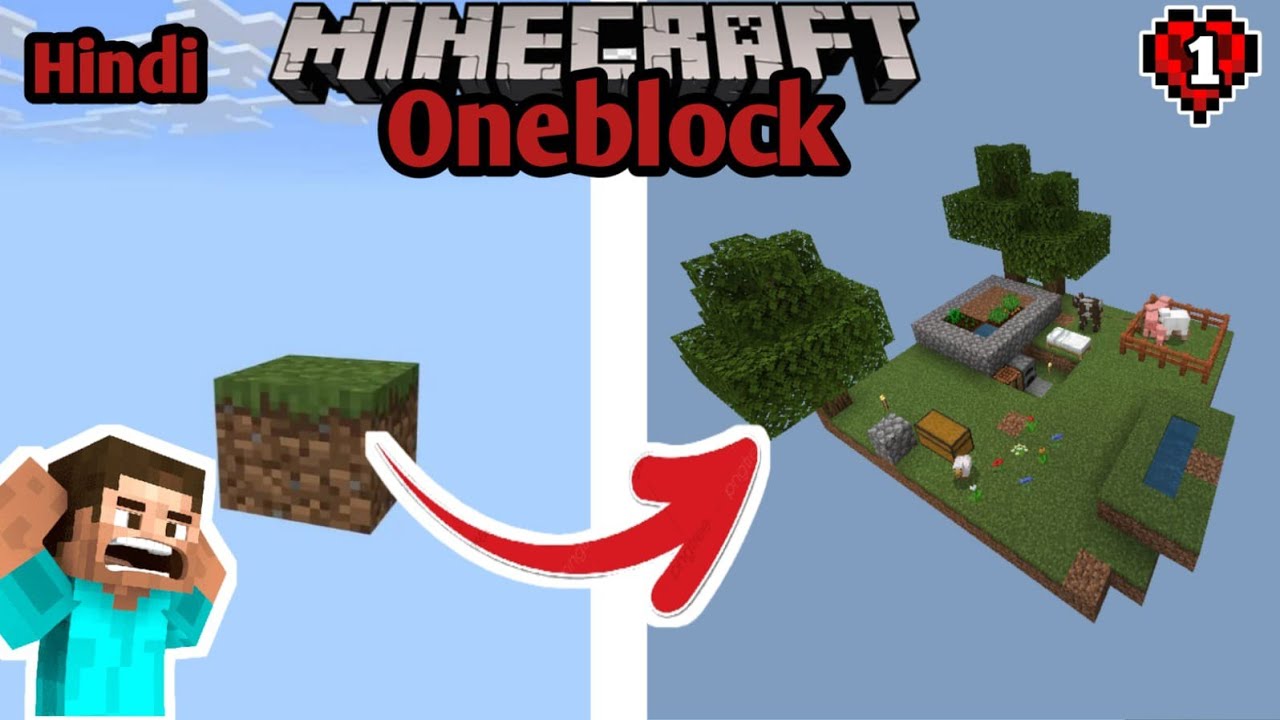 Minecraft pocket edition block [one block Survivor Series] episode =1 ...