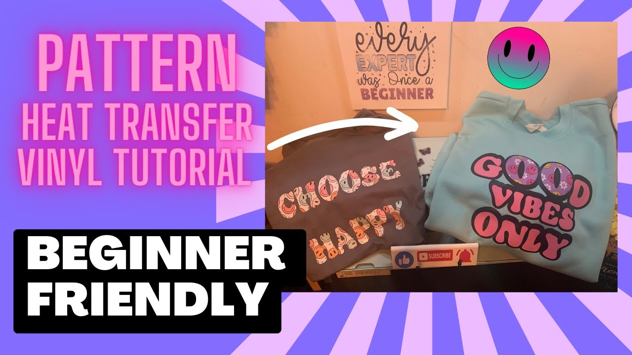 How to use Pattern Heat Transfer vinyl | Beginner friendly | tutorial ...