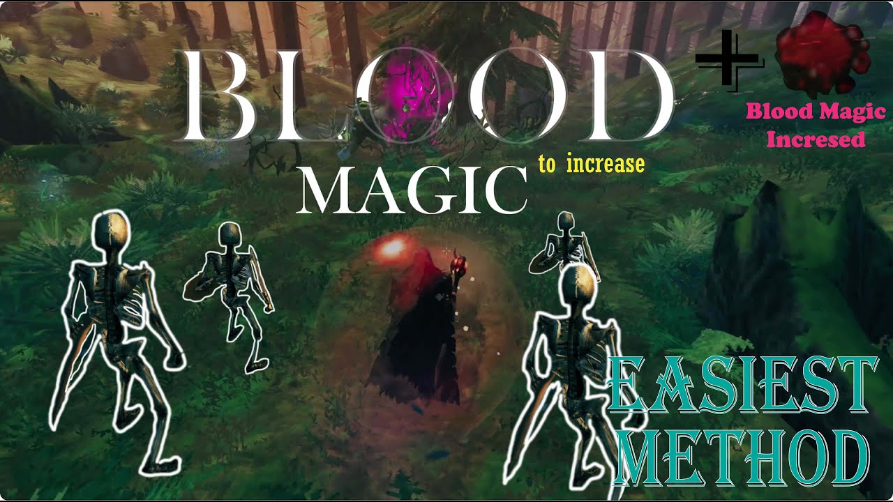 Easiest way to increase BLOOD-MAGIC. Valheim Blood Magic guide - YouTube