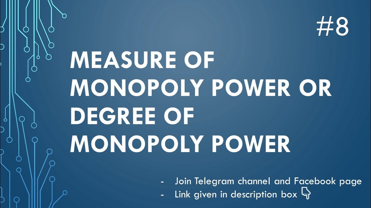 Measure of Monopoly power or Degree of Monopoly power | Learner's ...