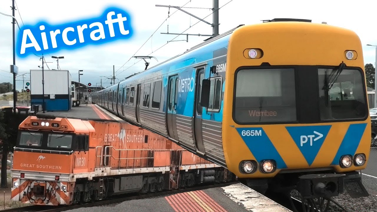 Trains at Aircraft (ft the Great Southern) - Metro Trains Melbourne ...