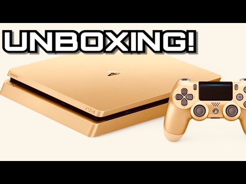 Unboxing The NEW PlayStation 4 Slim Gold LIMITED EDITION. - YouTube