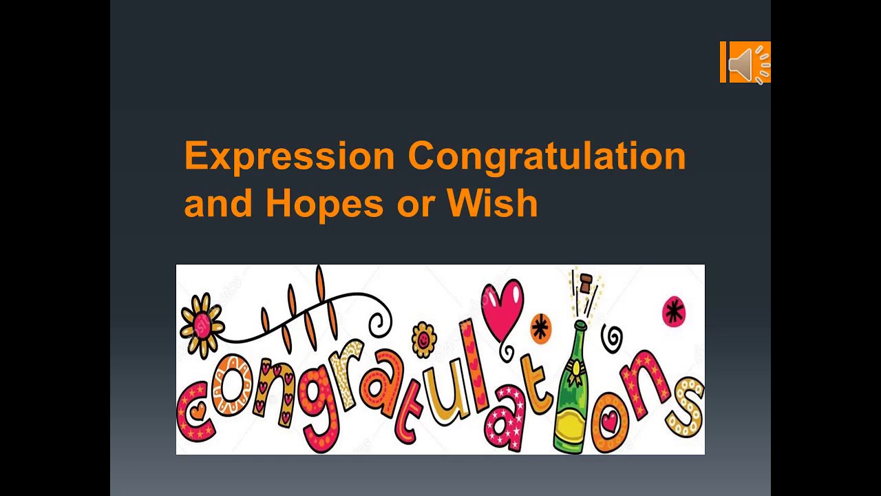 Expression Congratulation and Hopes or Wish 1 - YouTube