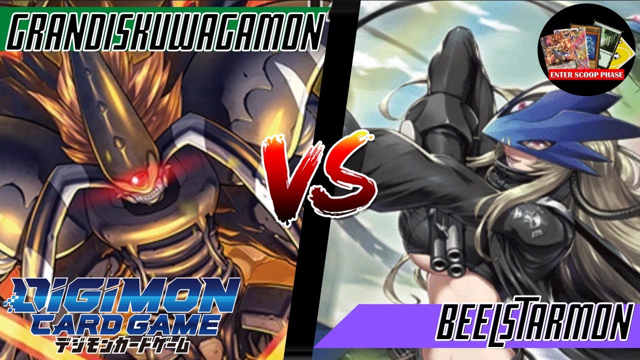 GrandisKuwagamon VS BeelStarmon (BT9) | Digimon TCG Gameplay - YouTube