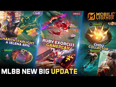 4 NEW SKIN & GAMEPLAY | HARITH STARLIGHT | CHOU COLLECTOR | SELENA EPIC ...