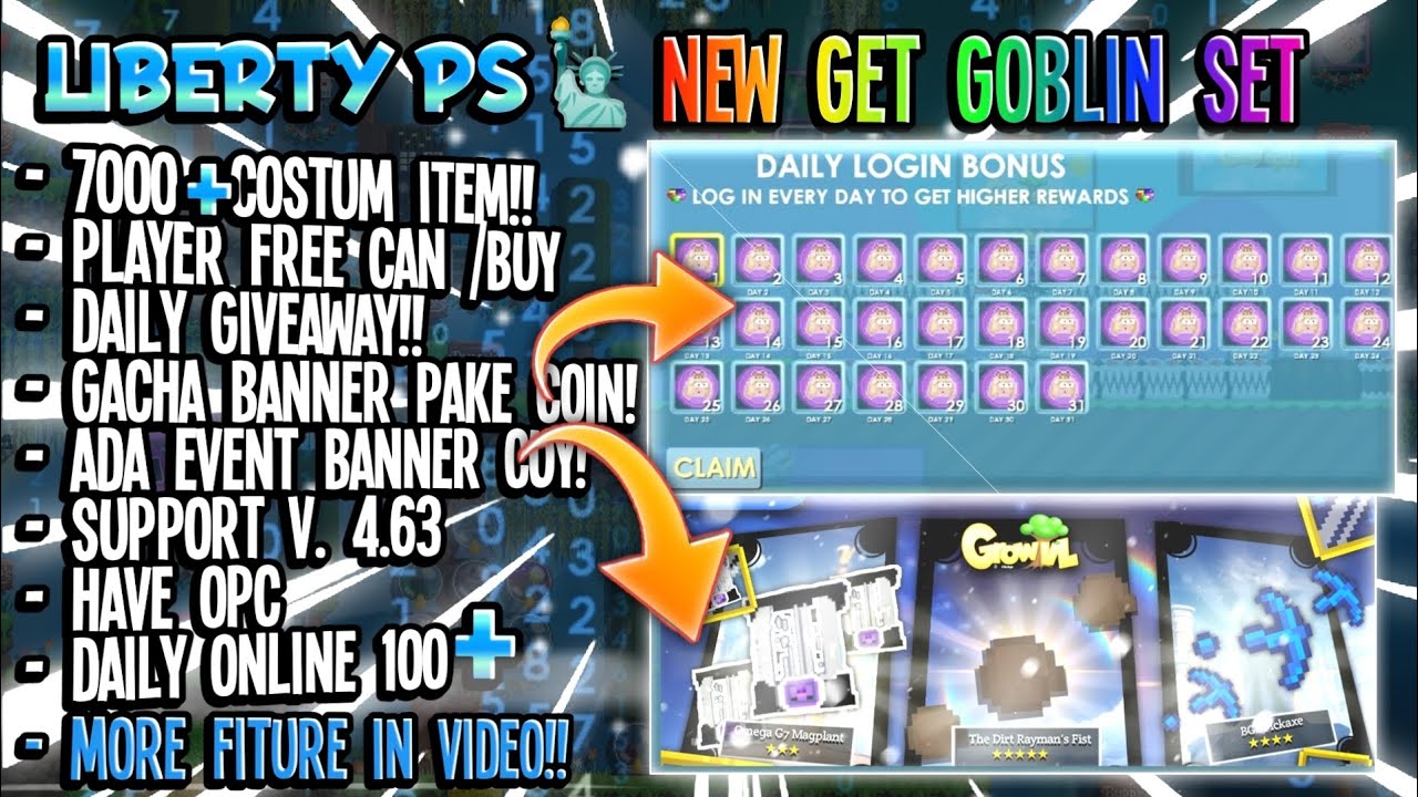 GACHA USE COIN!!? | LIBERTY PS🗽 | NEW GTPS 2024 - YouTube