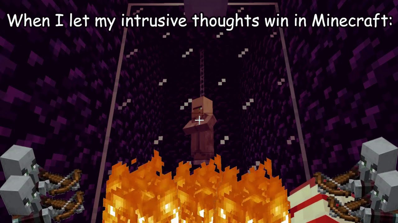 When I let my intrusive thoughts win in Minecraft - YouTube