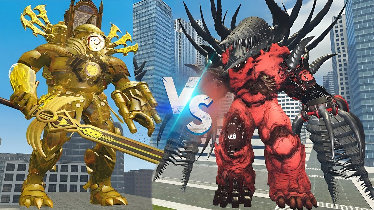 NEW UPGRADED CORRUPTED TITAN DRILL MAN VS NEW UPGRADED TITAN CLOCK MAN ...