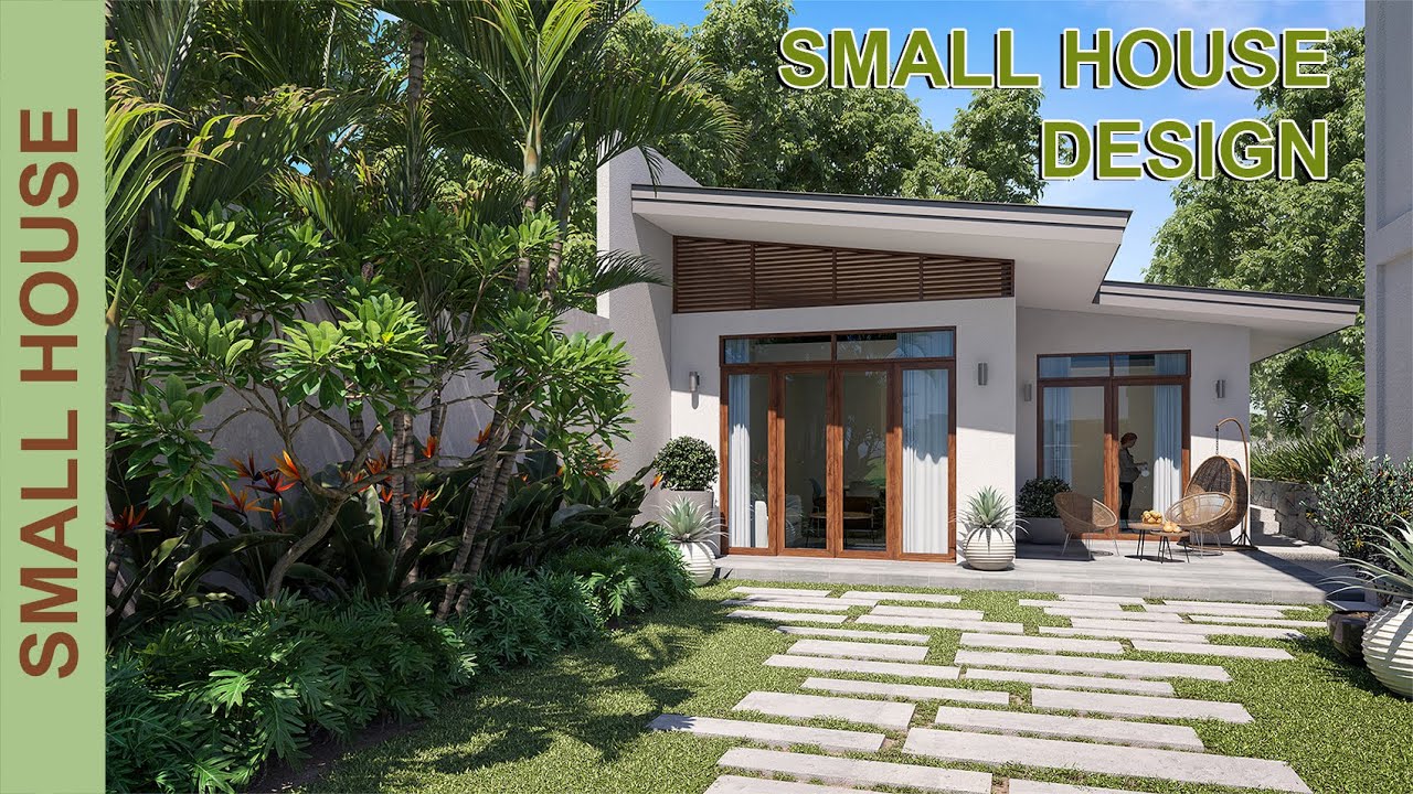 SMALL SIMPLE MODERN HOUSE DESIGN + LANDSCAPE DESIGN - YouTube