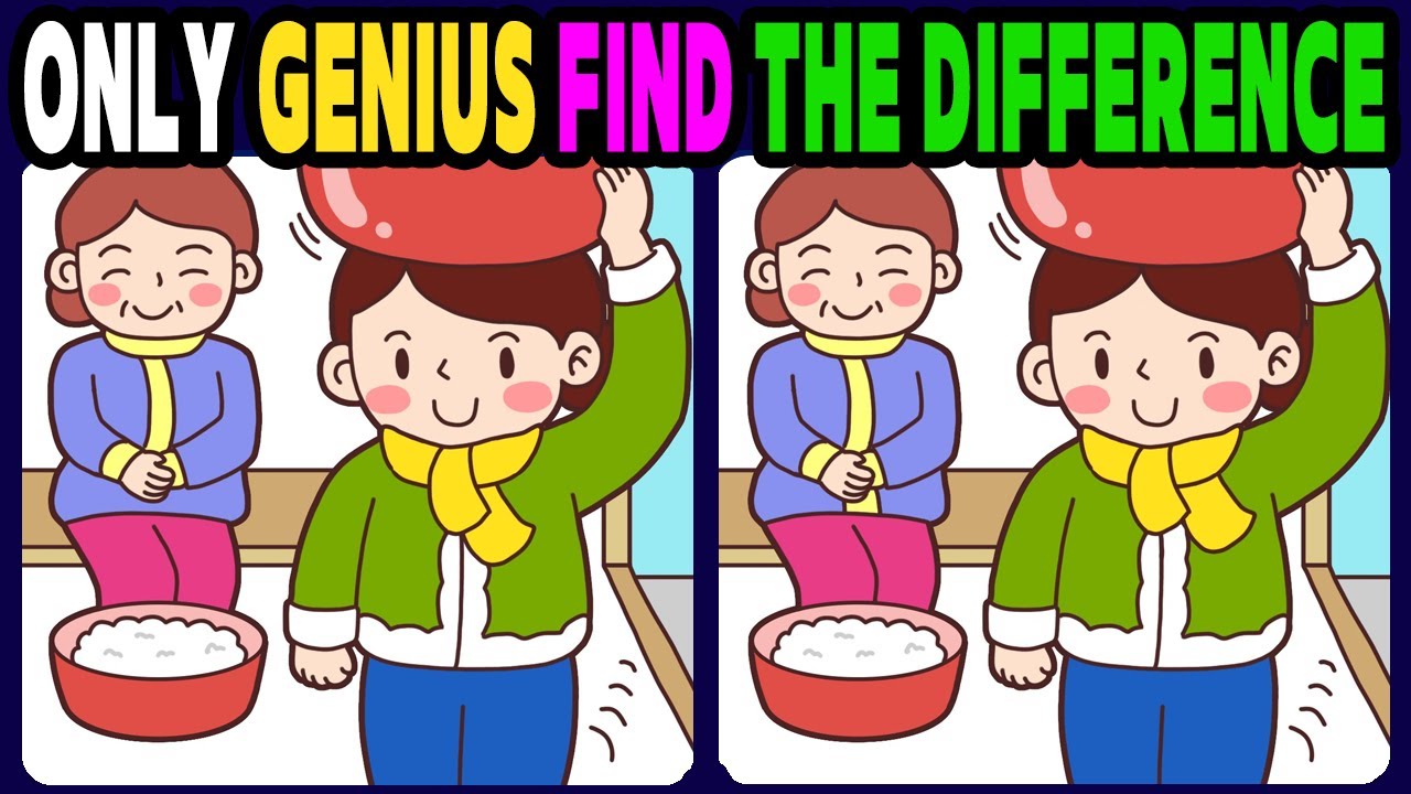 【Spot & Find The Differences】Can You Spot The 3 Differences? Challenge ...