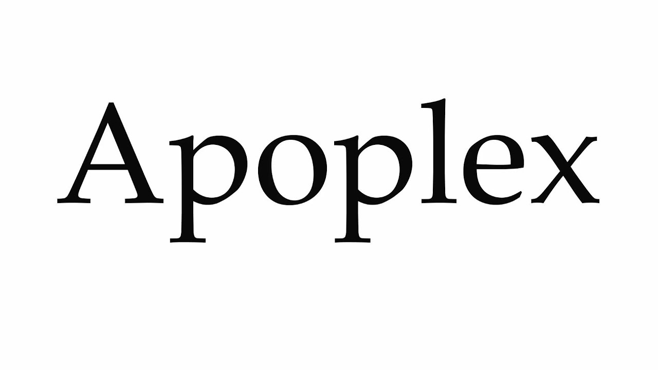 How to Pronounce Apoplex - YouTube