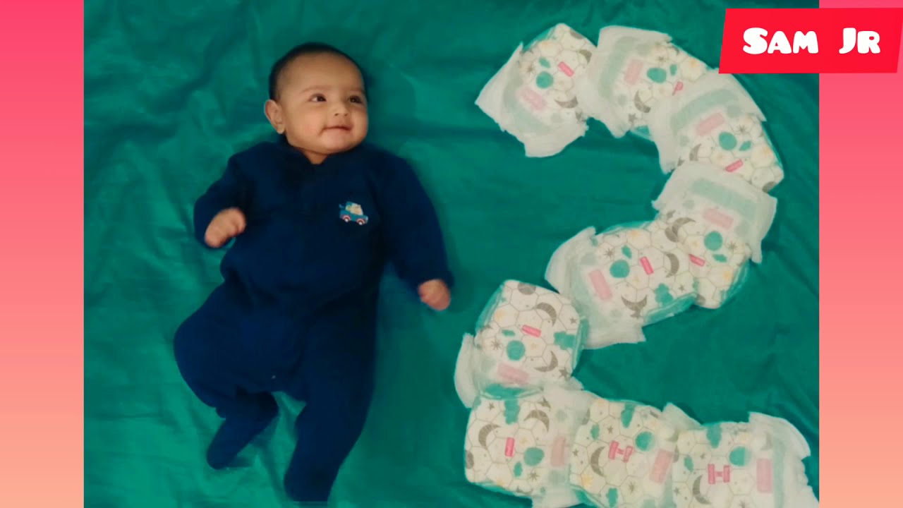 Two months baby photo collage - Sam Jr - YouTube