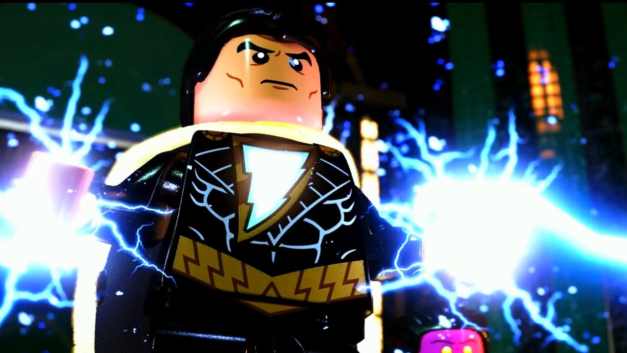 Black Adam and Sinestro vs Shazam and Mazahs | Lego DC Super Villains ...