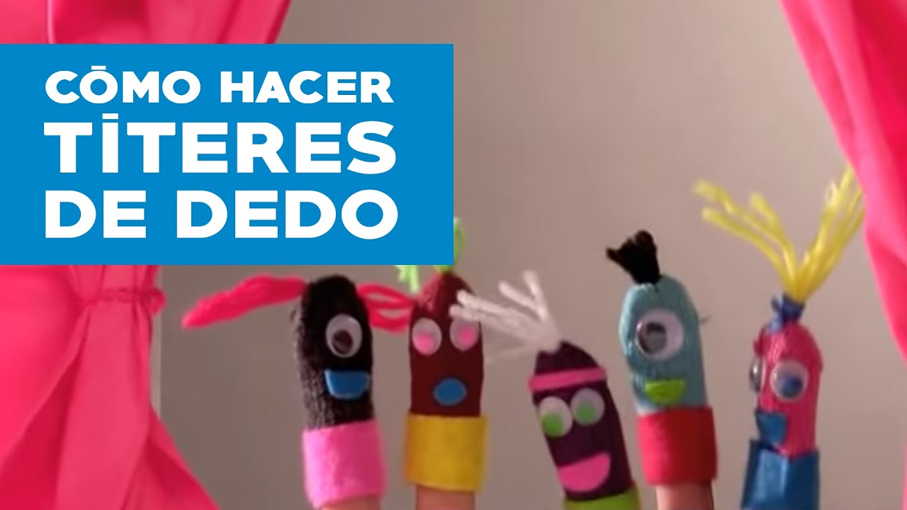 Cómo hacer títeres con los dedos - YouTube