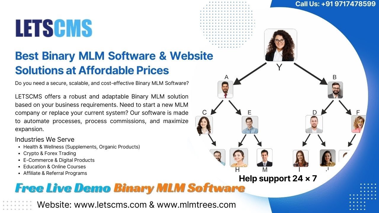 Best Binary MLM Software & Website Solutions at Affordable Prices ...